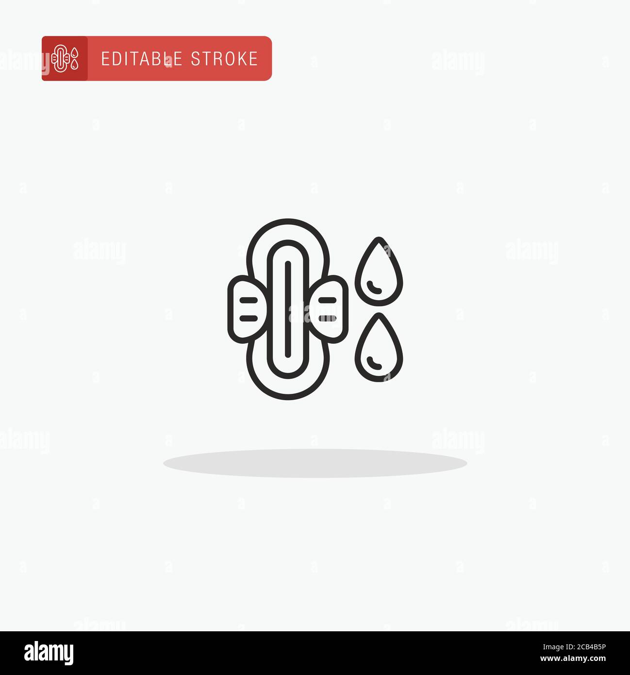 Sanitary Towel icon vector. Sanitary Towel icon for presentation Stock ...