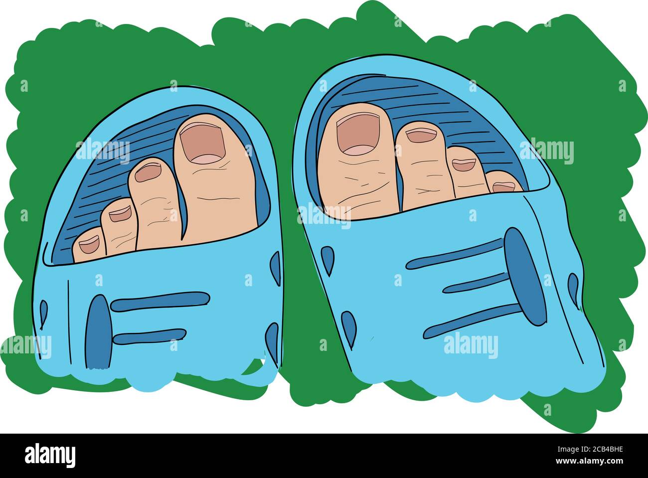 Feet two Stock Vector Images - Alamy
