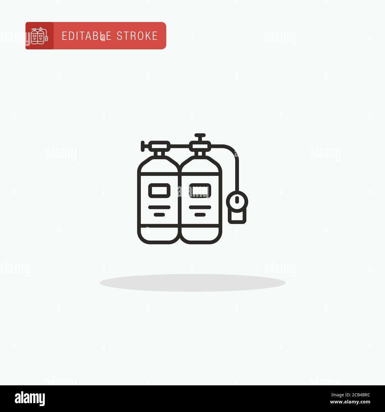 Oxygen Tank icon vector. Oxygen Tank icon for presentation Stock Vector ...