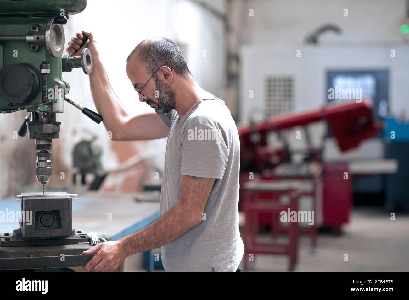 Ankara, Turkey; August 10, 2020: A male worker working manually Stock ...