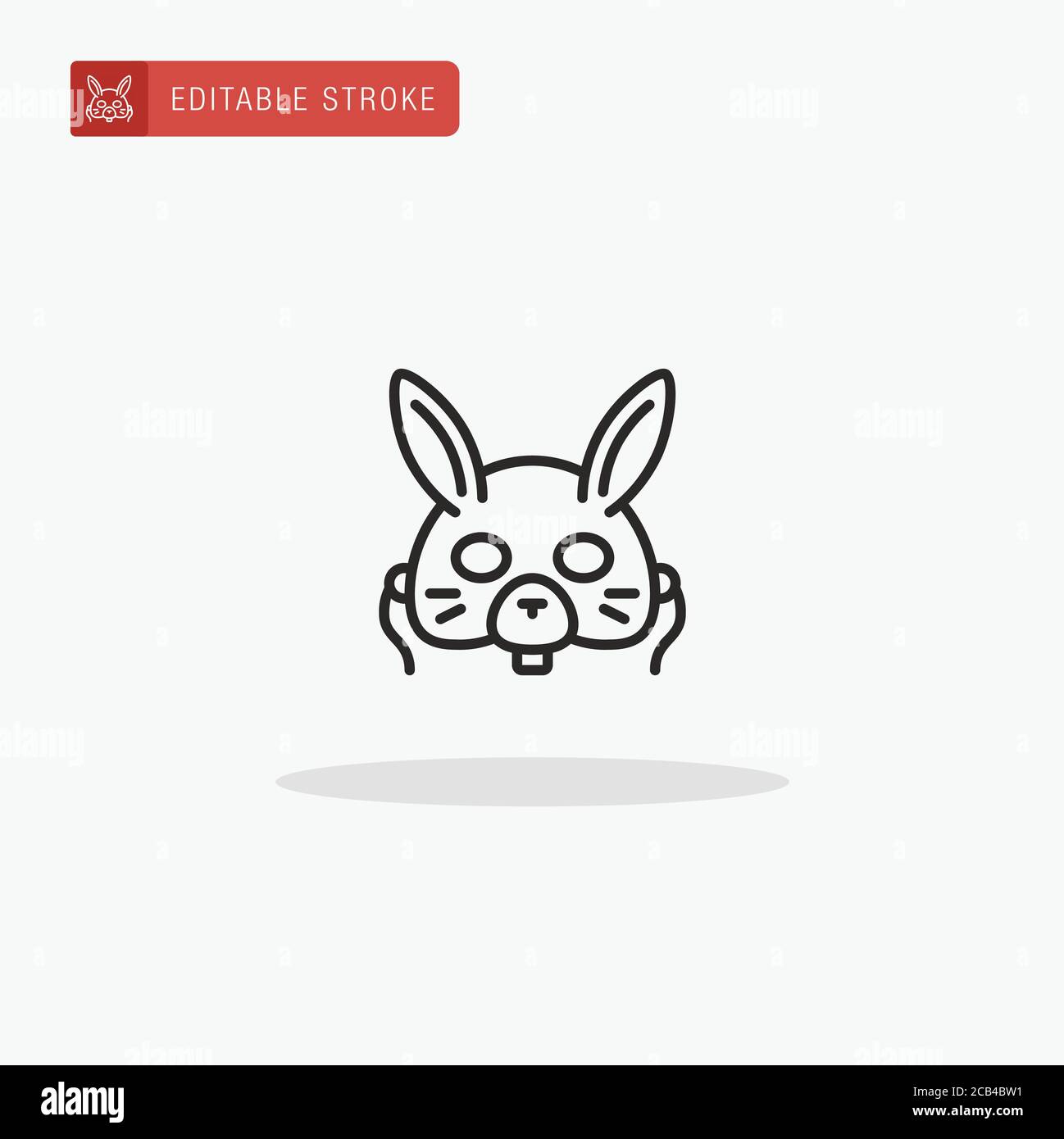 Rabbit Mask icon vector. Rabbit Mask icon for presentation Stock Vector ...