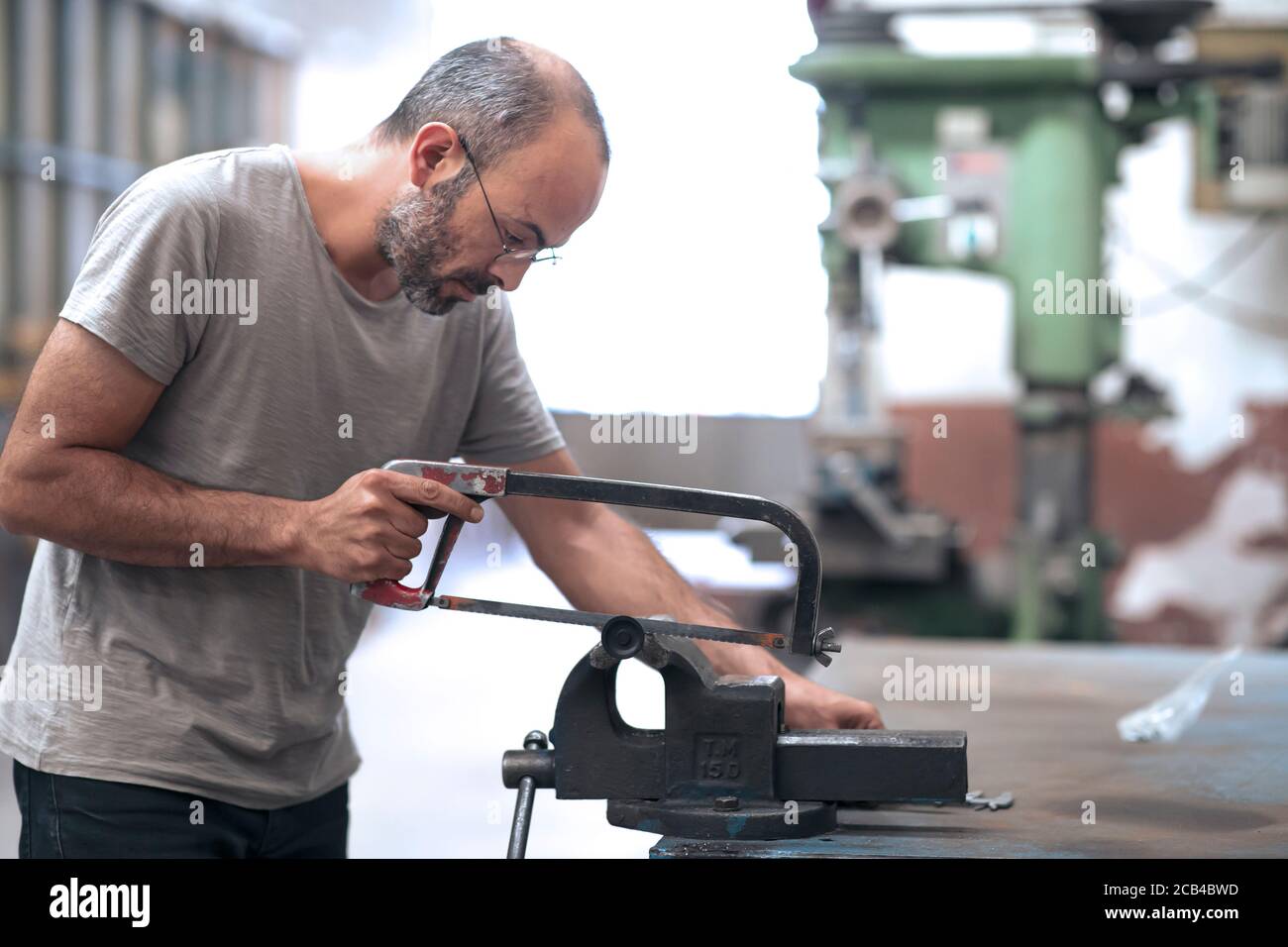 Ankara, Turkey; August 10, 2020: A male worker working manually Stock ...