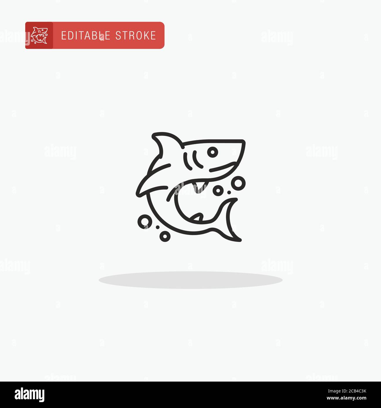 Shark icon vector. Shark icon for presentation Stock Vector Image & Art ...