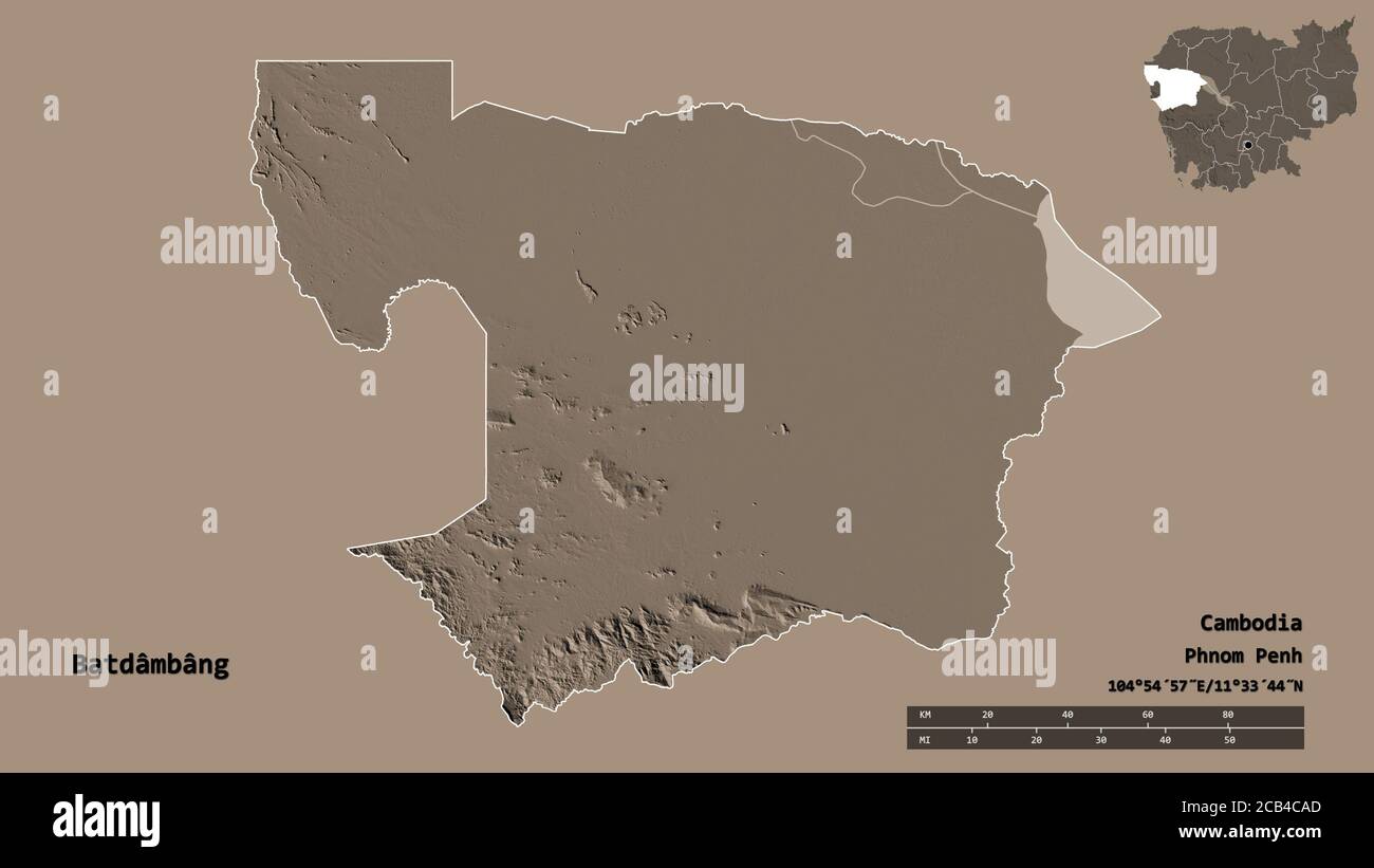 Map battambang province cambodia hi-res stock photography and images ...