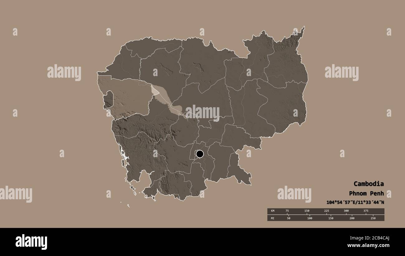 Map battambang province cambodia hi-res stock photography and images ...