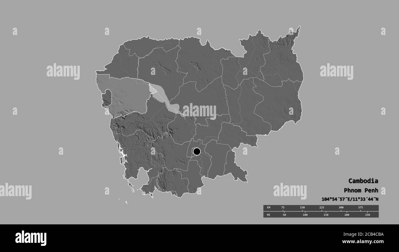 Map battambang province cambodia hi-res stock photography and images ...