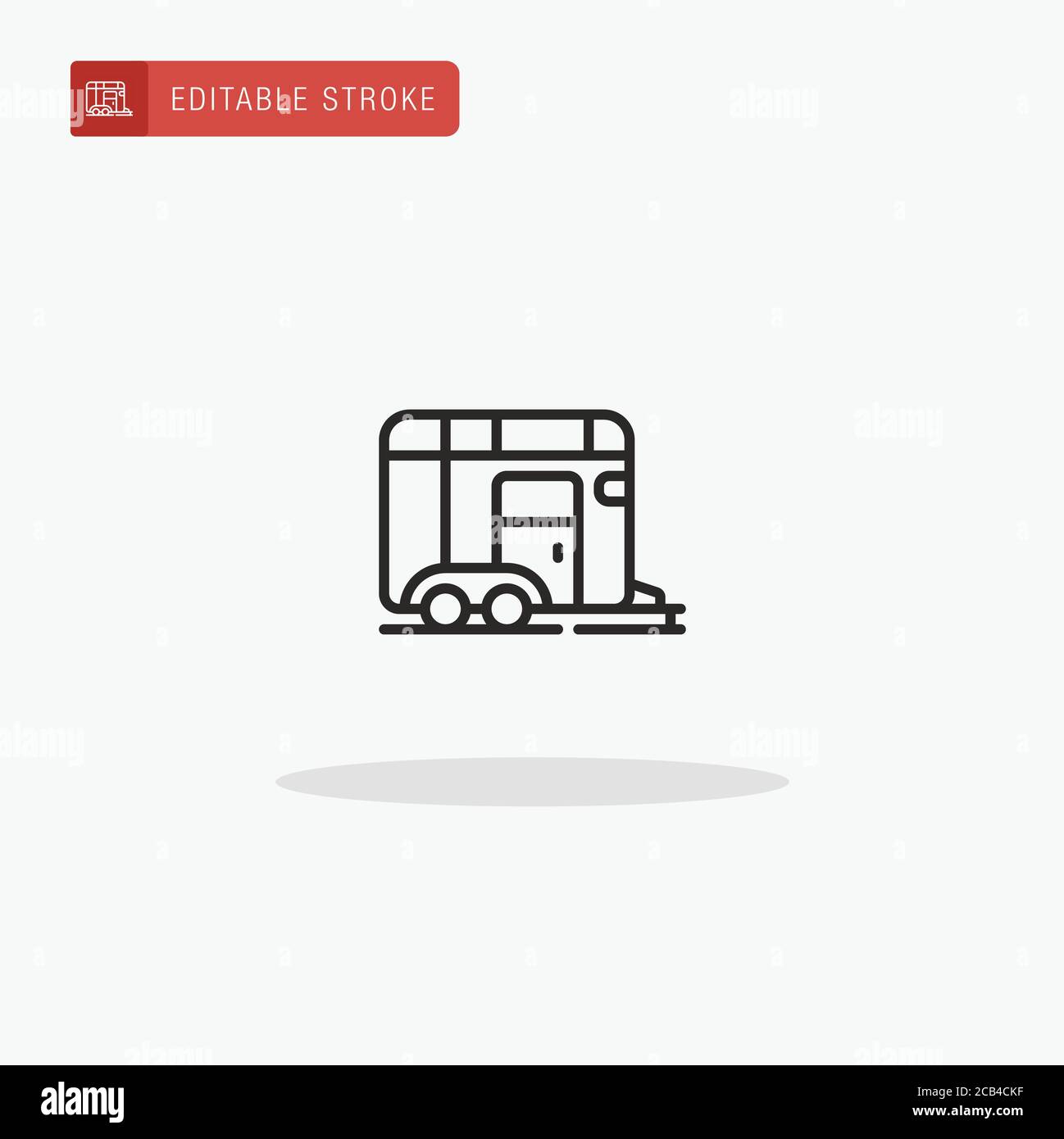 Trailer icon vector. Trailer icon for presentation Stock Vector Image ...