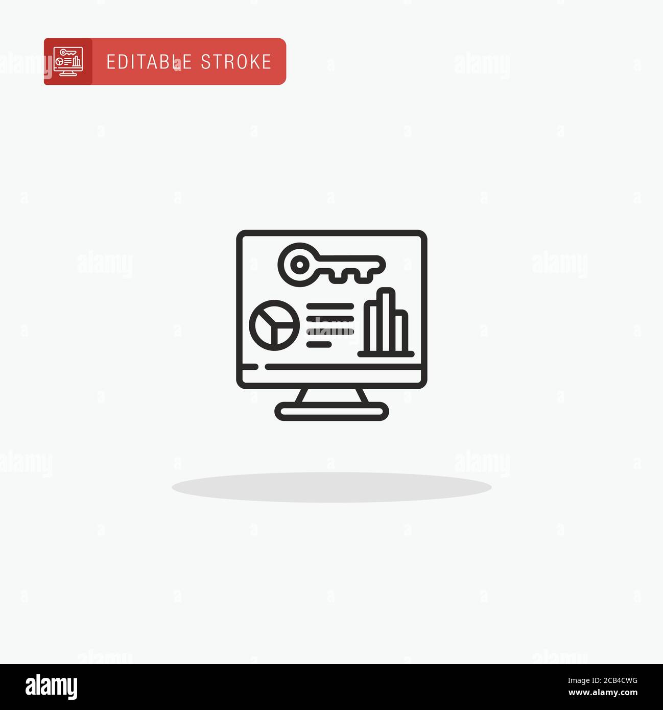 Desktop icon vector. Desktop icon for presentation Stock Vector Image ...