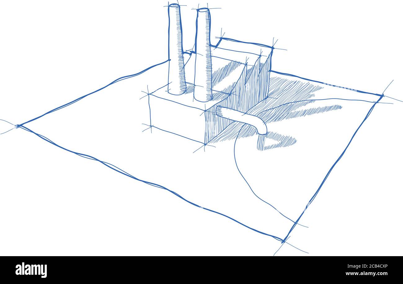 Factory sketch hi-res stock photography and images - Alamy