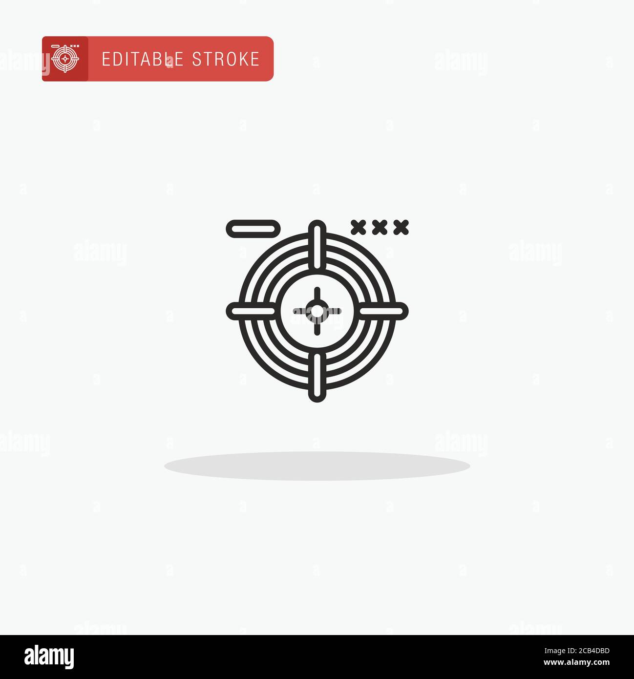 Target icon vector. Target icon for presentation Stock Vector Image ...