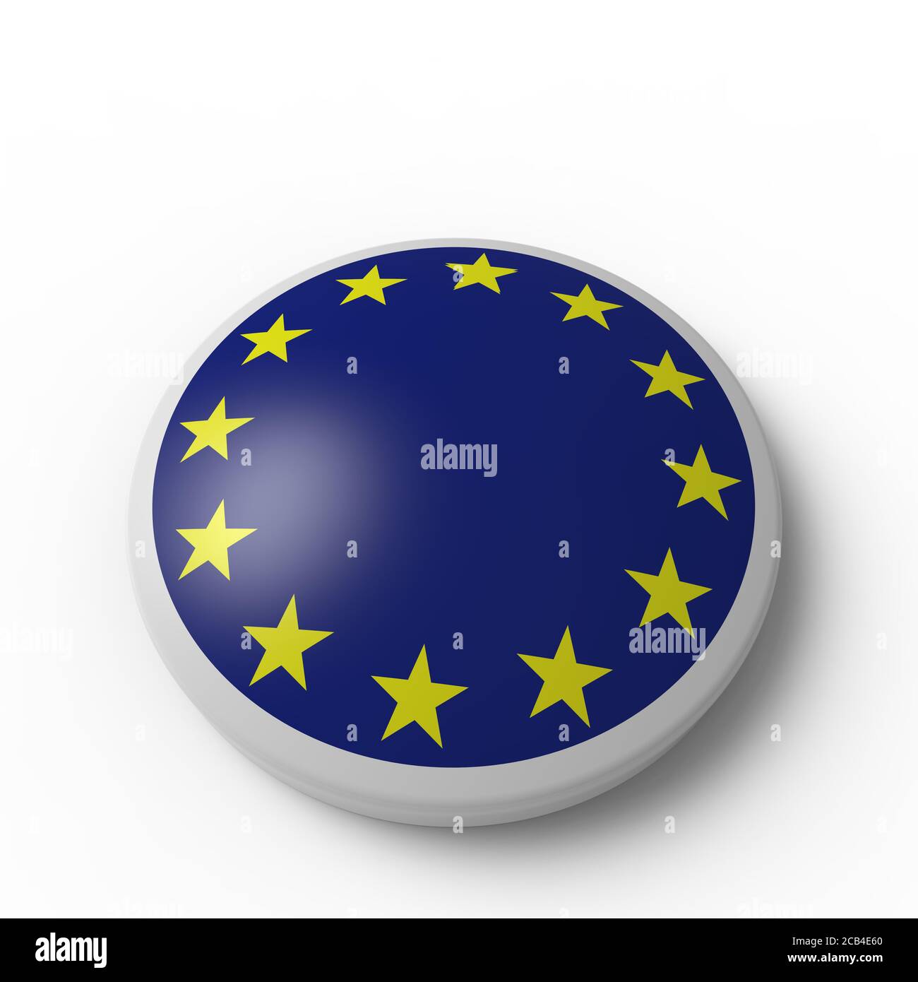 Eu flag button Cut Out Stock Images & Pictures - Alamy