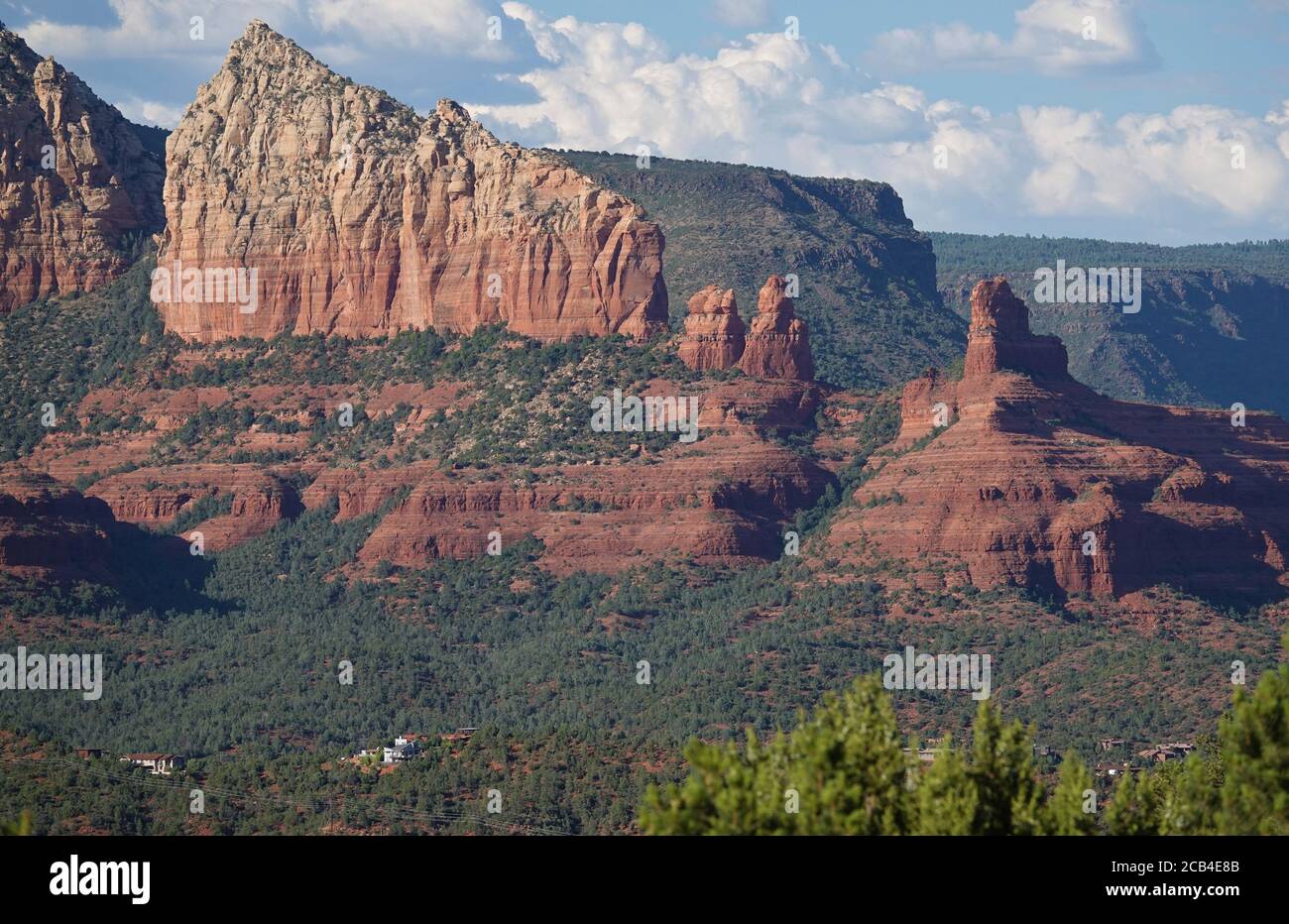 The iconic red rocks of breathtaking Sedona Arizona in the American ...