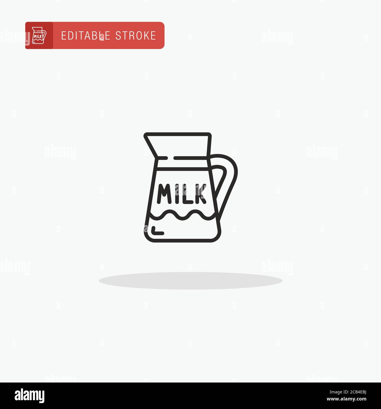 Milk icon vector. Milk icon for presentation Stock Vector Image & Art ...