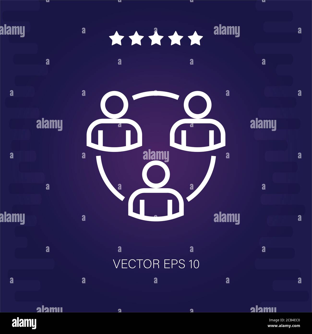 collaboration vector icon modern illustration Stock Vector Image & Art ...
