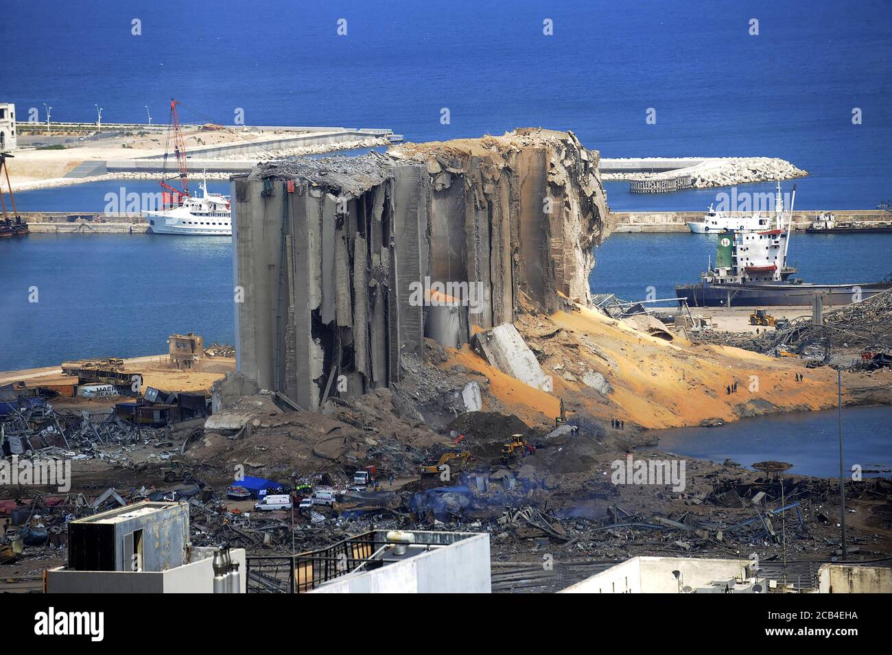 Beirut, Lebanon. 10th Aug, 2020. The destruction of Beirut's port is ...