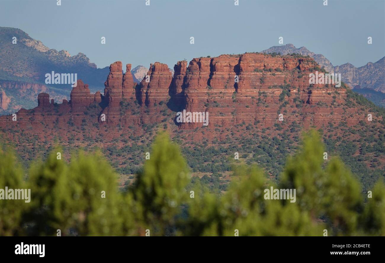 The iconic red rocks of breathtaking Sedona Arizona in the American ...