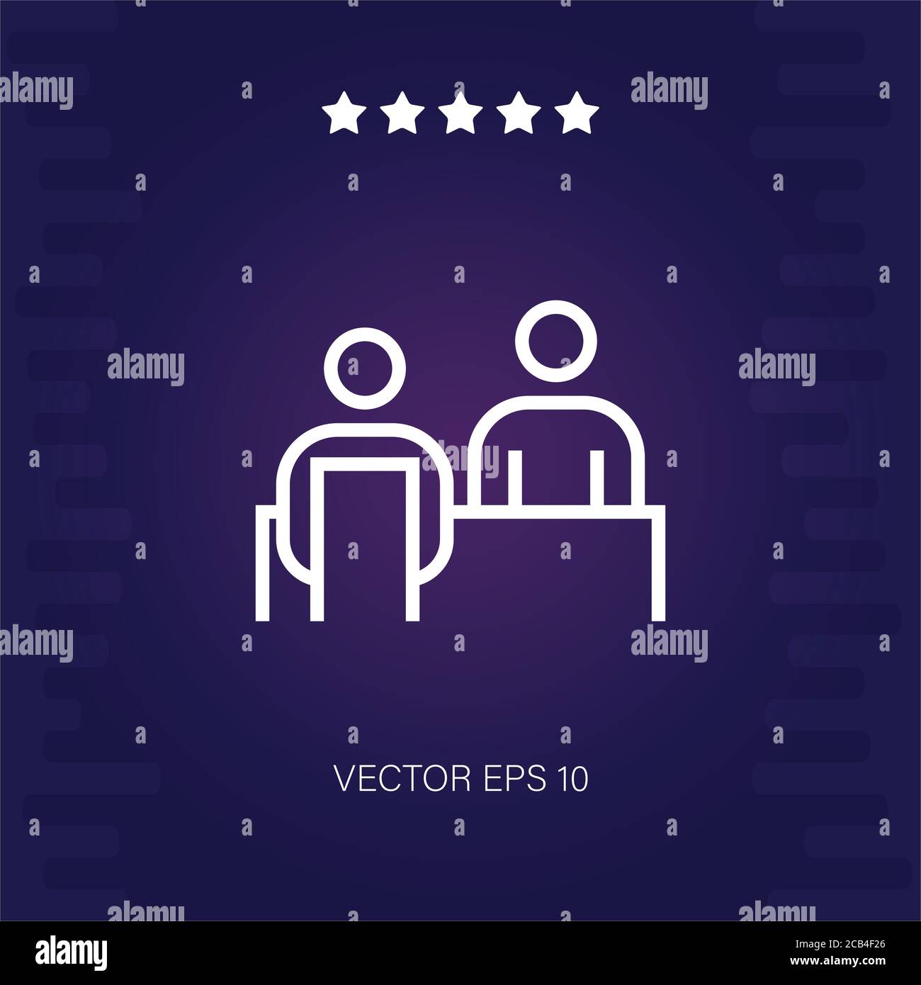 interview vector icon modern illustration Stock Vector Image & Art - Alamy