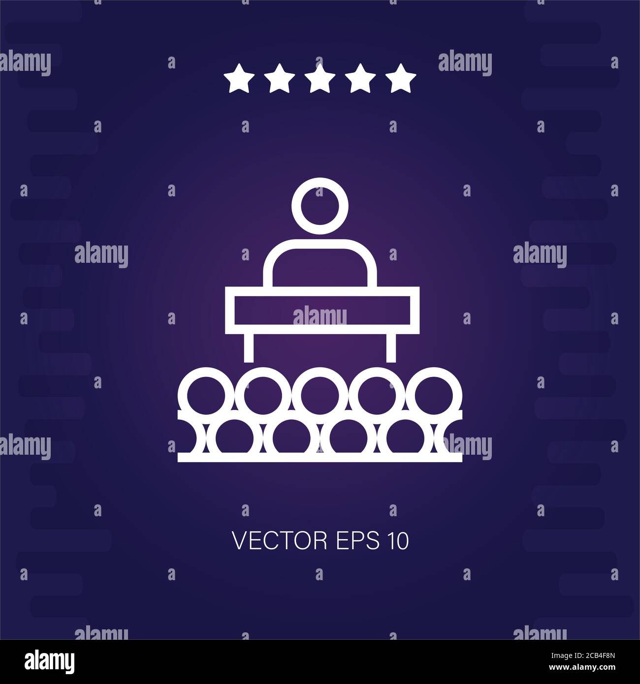 conference vector icon modern illustration Stock Vector Image & Art - Alamy