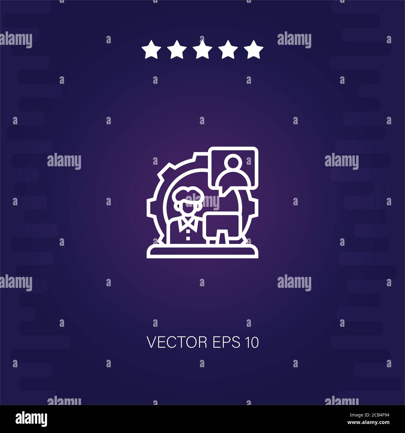 customer support vector icon modern illustration Stock Vector Image ...