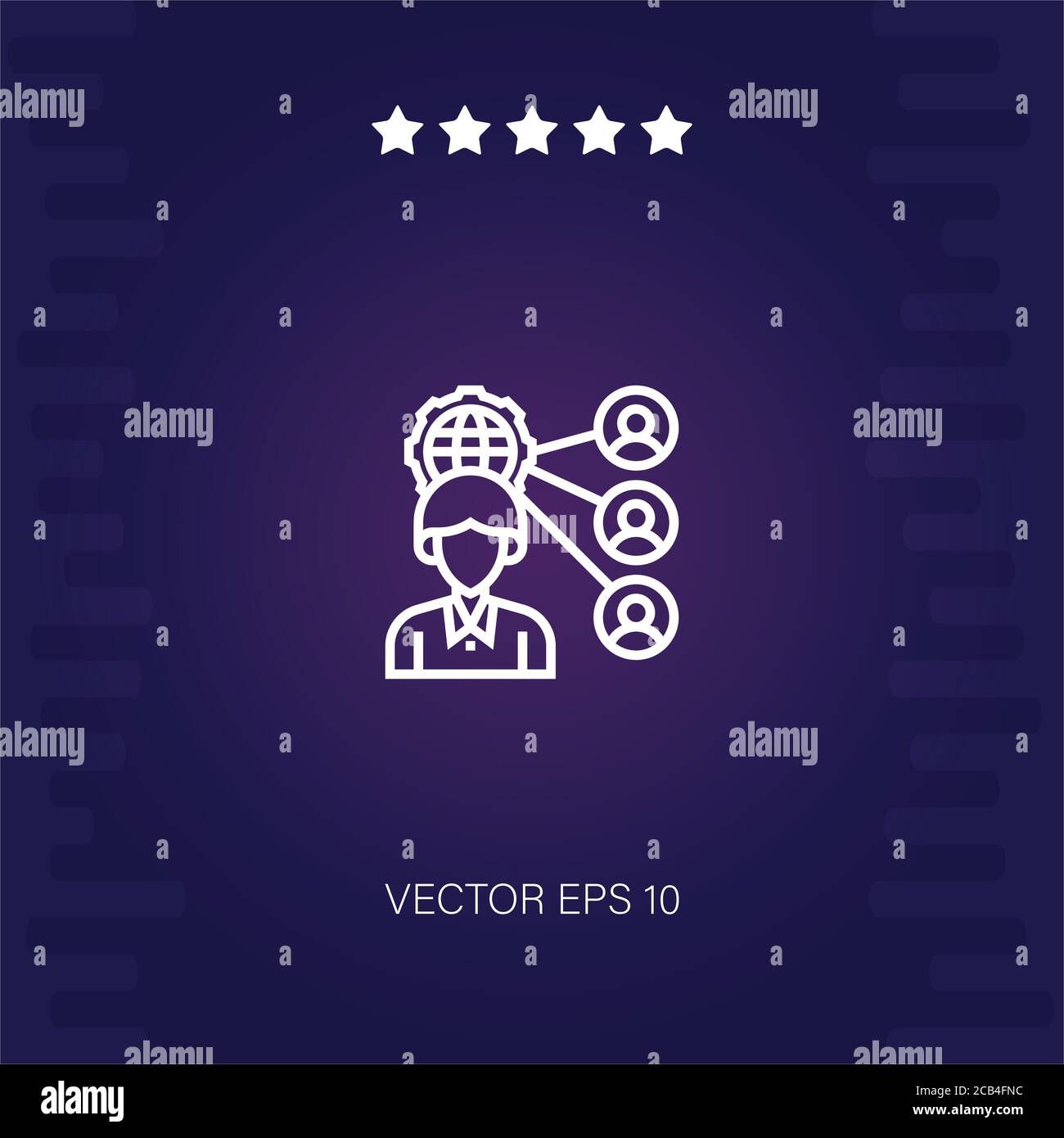 outsorcing vector icon modern illustration Stock Vector Image & Art - Alamy