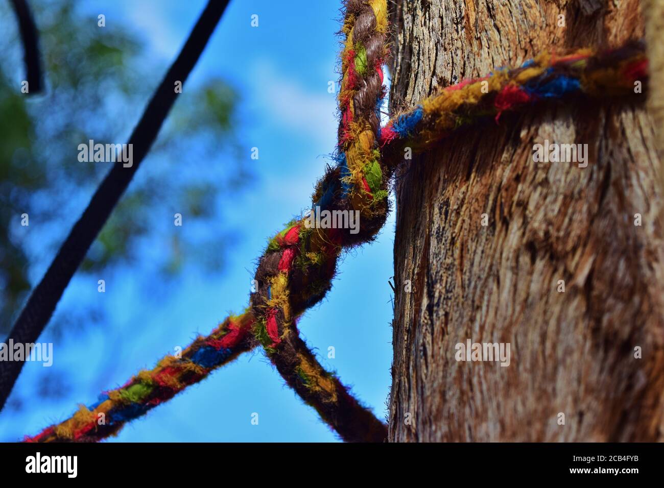 Intertwined color rope hi-res stock photography and images - Alamy
