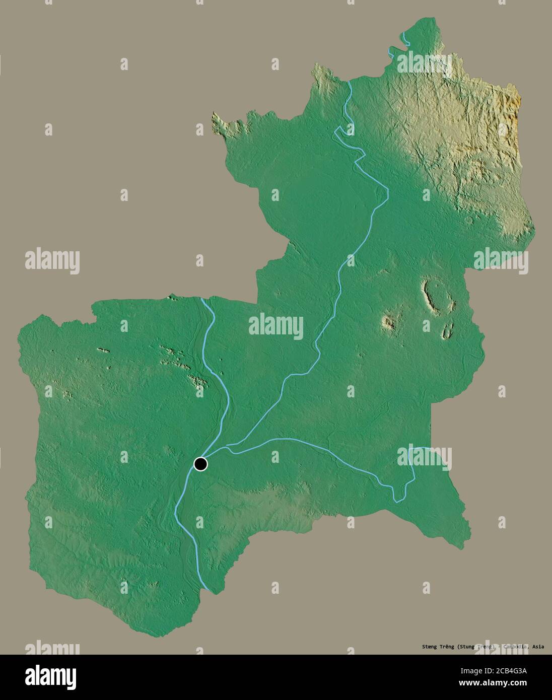 Stung treng map hi-res stock photography and images - Alamy
