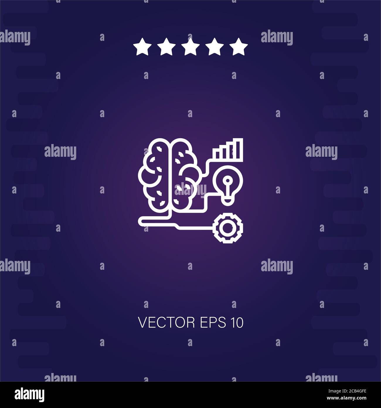 machine learning vector icon modern illustration Stock Vector Image ...