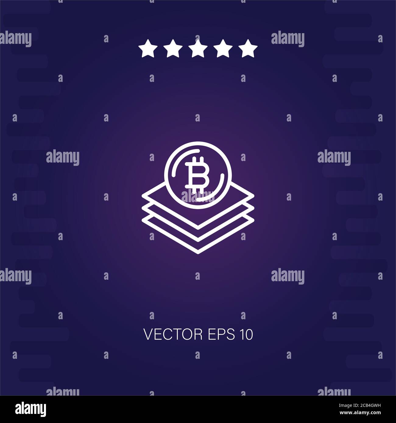 bitcoin vector icon modern illustration Stock Vector Image & Art - Alamy