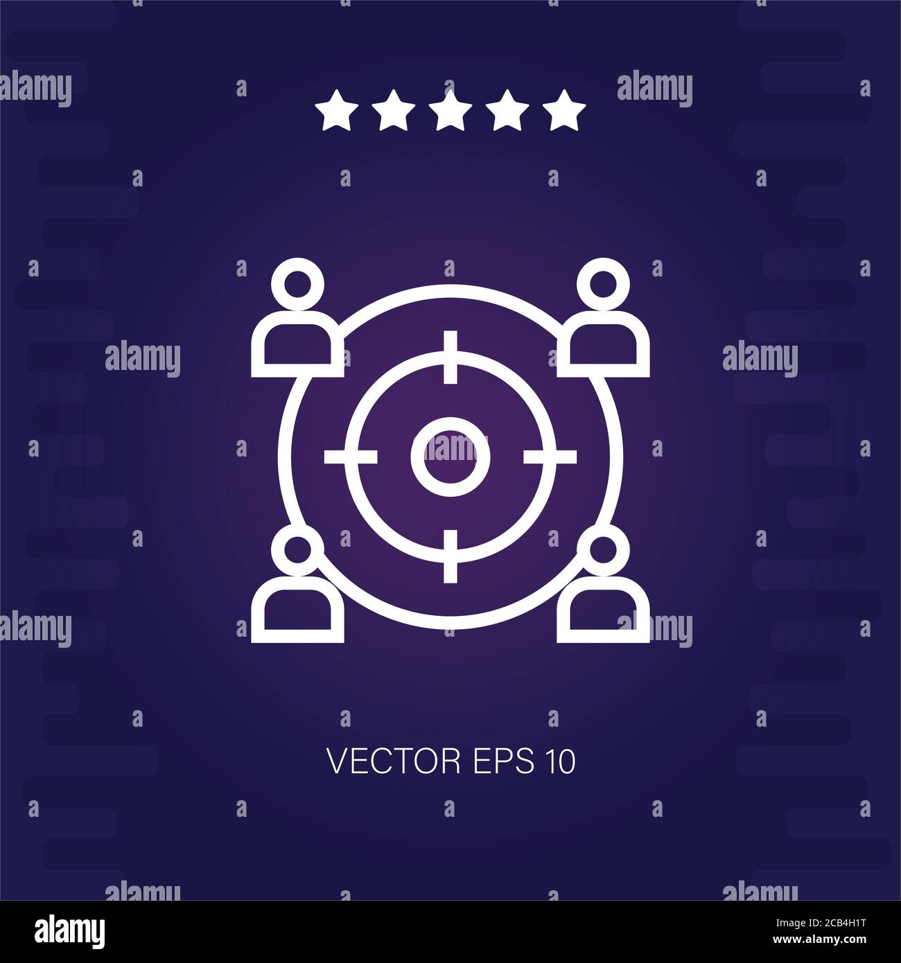 target vector icon modern illustration Stock Vector Image & Art - Alamy
