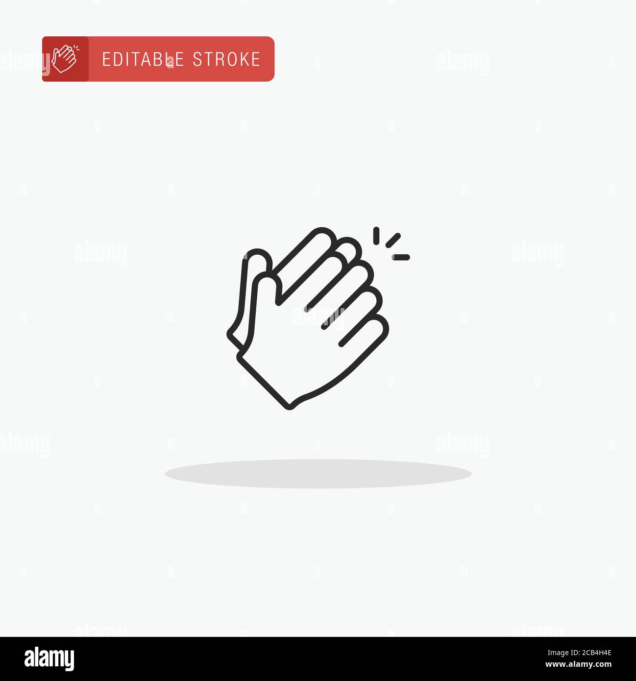 Clapping icon vector. Clapping icon for presentation Stock Vector Image ...