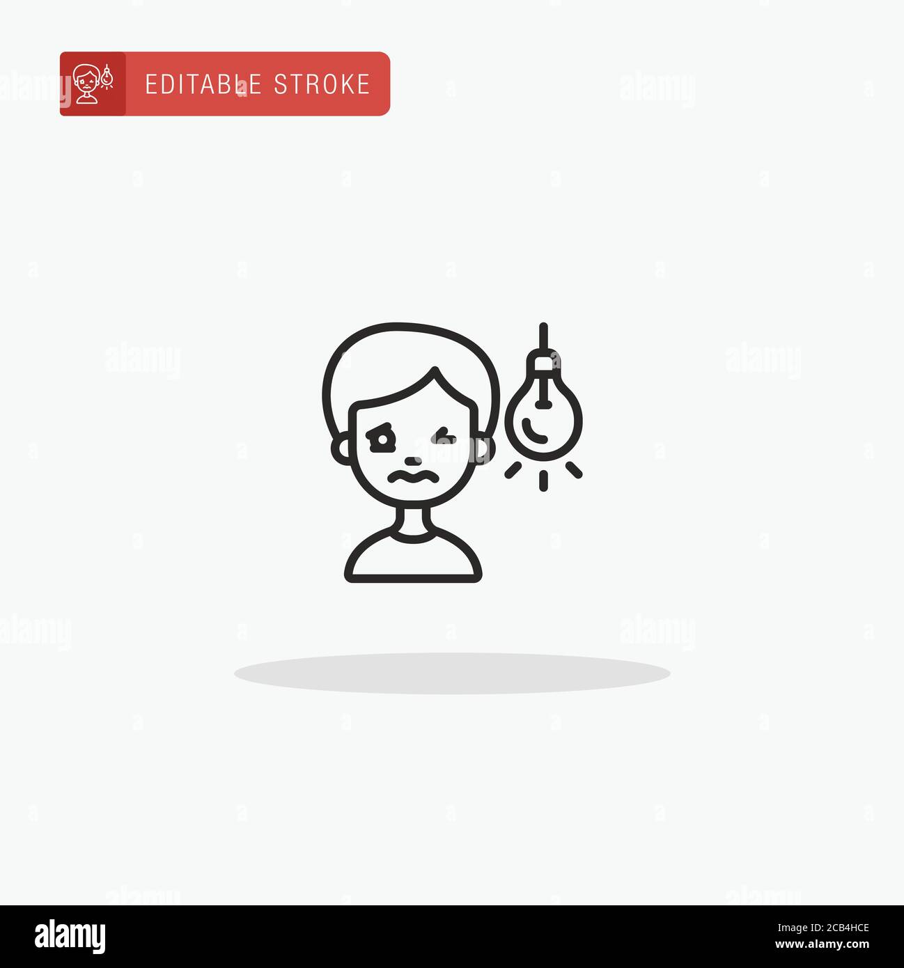 Hypersensitive icon vector. Hypersensitive icon for presentation Stock ...