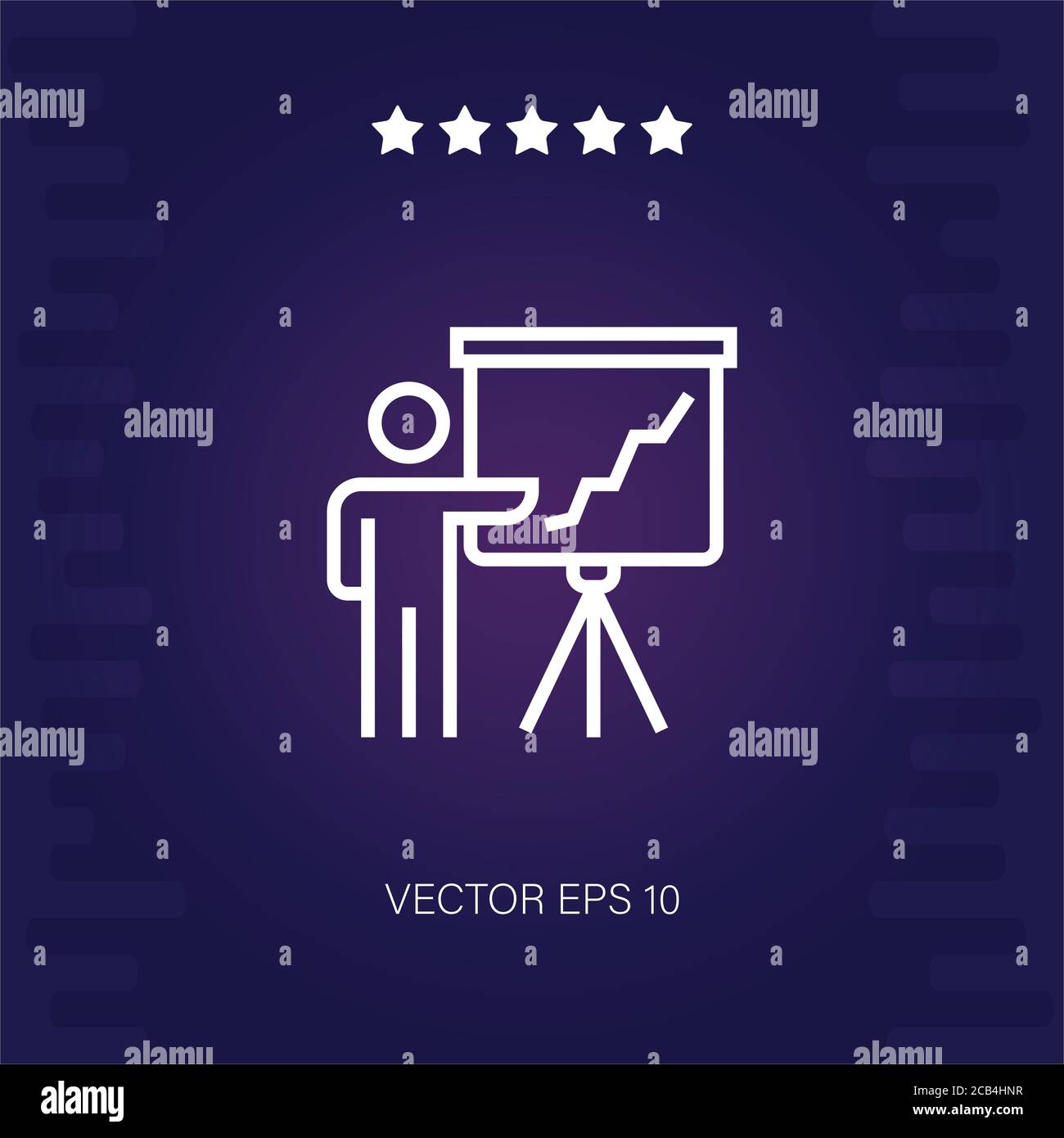 presenter vector icon modern illustration Stock Vector Image & Art - Alamy