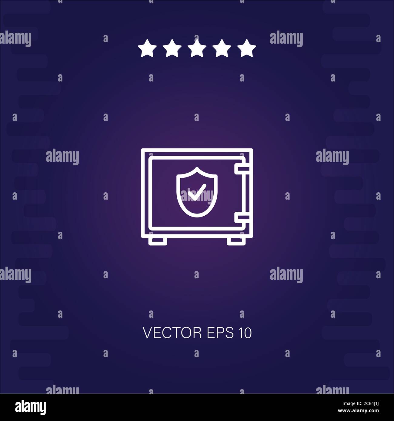 safe box vector icon modern illustration Stock Vector Image & Art - Alamy
