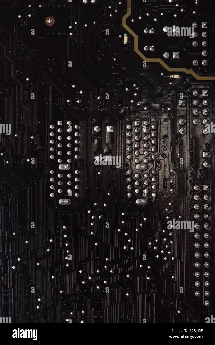 Back side of curcuit board, texture and background Stock Photo - Alamy