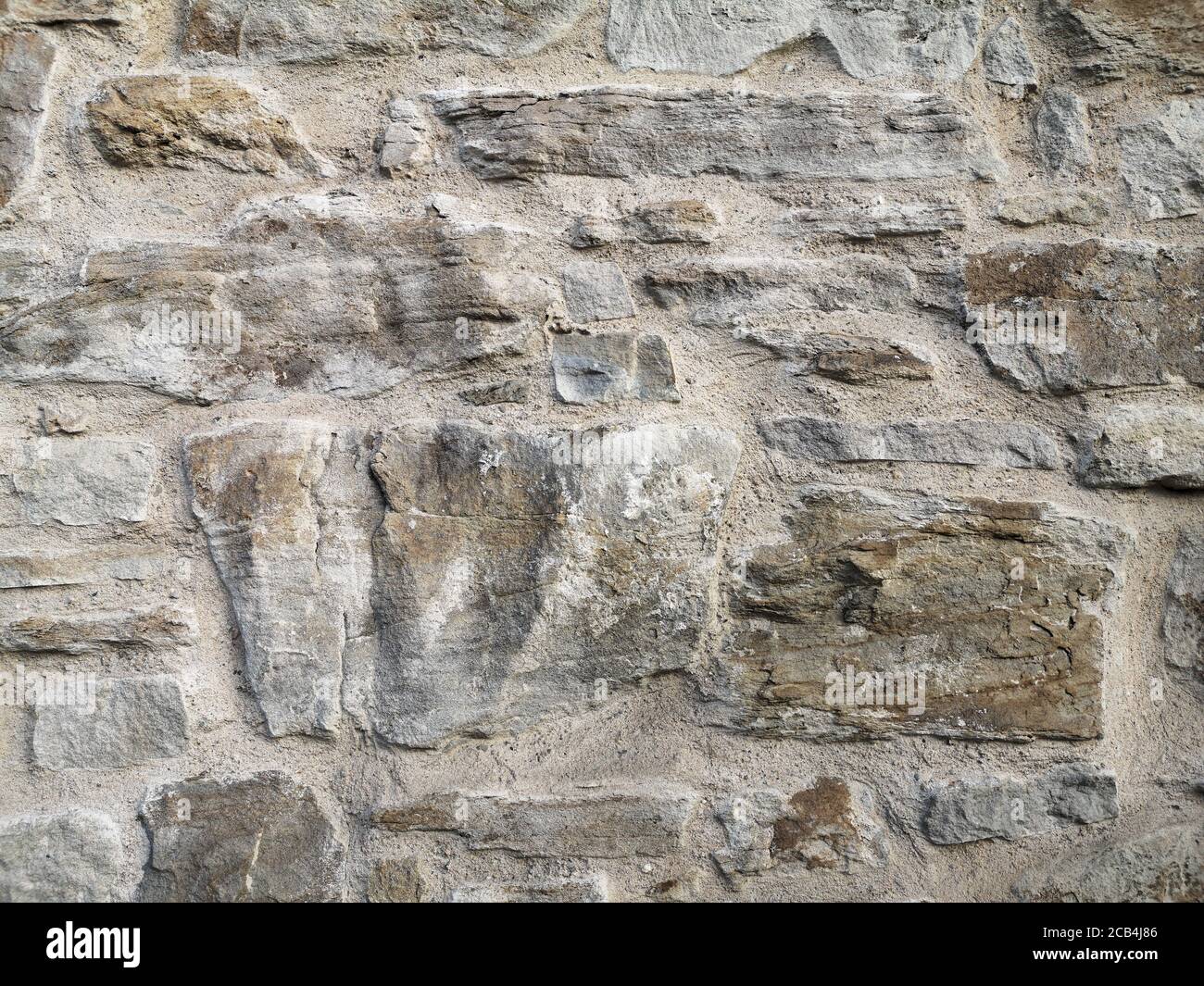 Closeup of a medieval quarry stone wall in Mulheim Stock Photo - Alamy