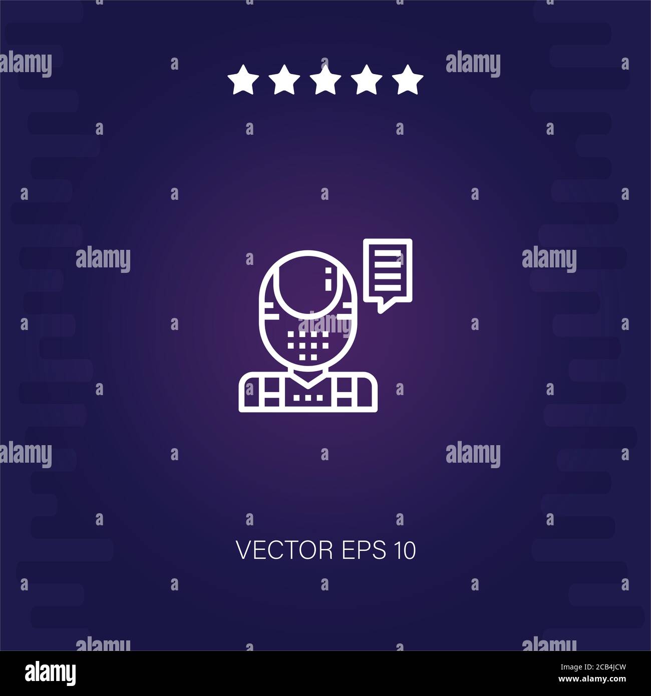 customer service vector icon modern illustration Stock Vector Image ...