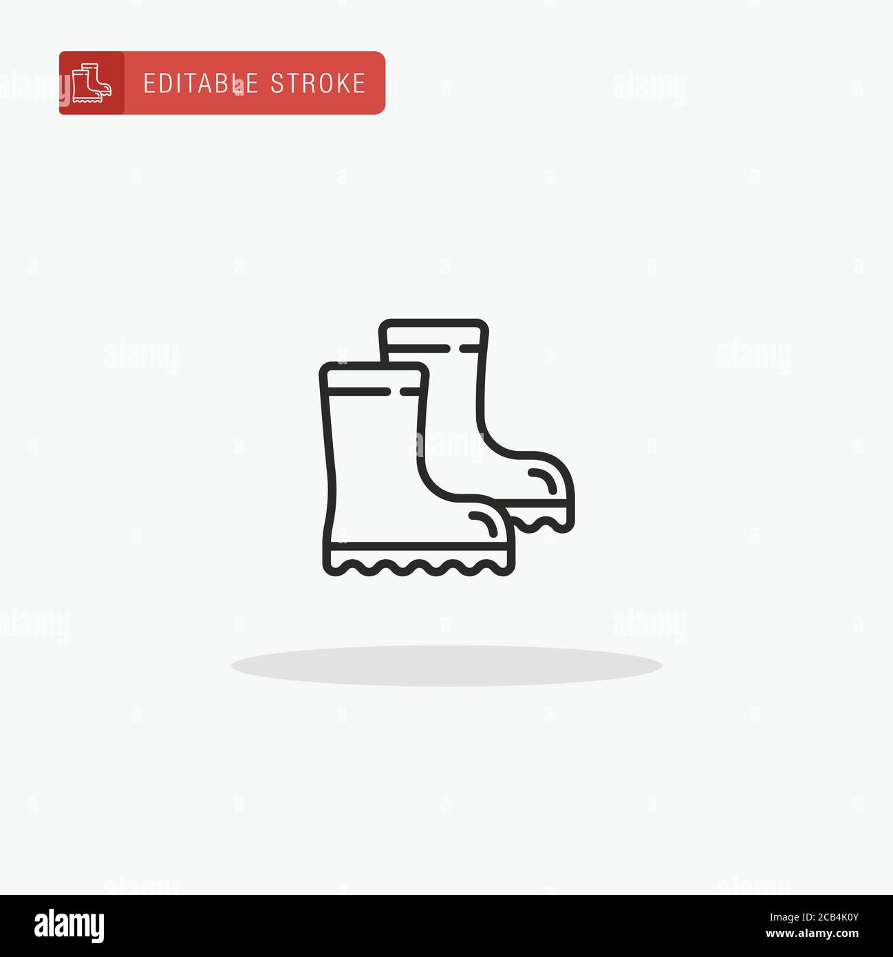 Wellies icon vector. Wellies icon for presentation Stock Vector Image ...