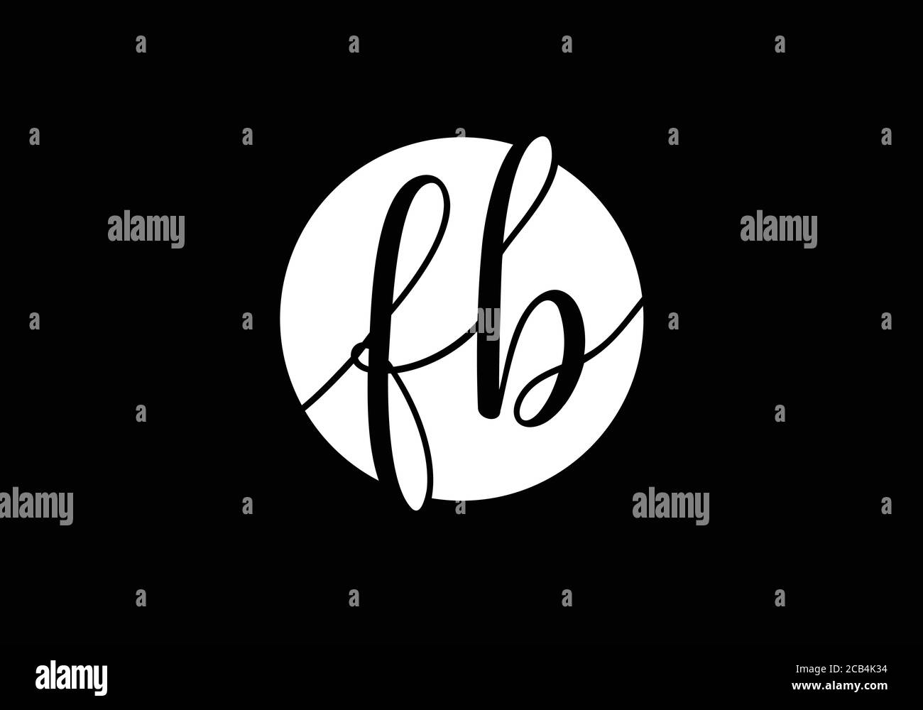F B Initial Letter Logo design, Graphic Alphabet Symbol for Corporate ...