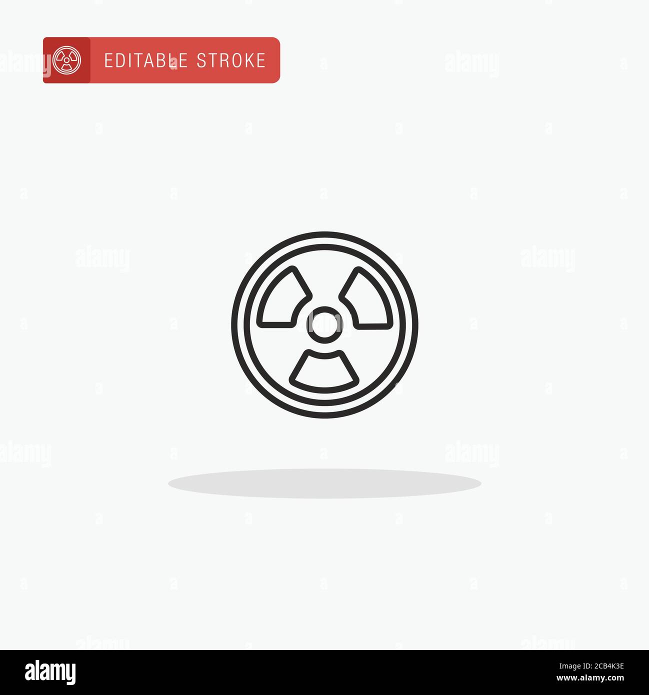 Radioactive icon vector. Radioactive icon for presentation Stock Vector ...