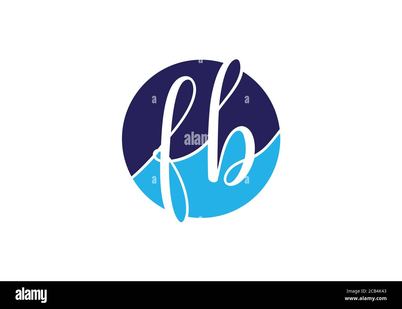 F B Initial Letter Logo design, Graphic Alphabet Symbol for Corporate ...