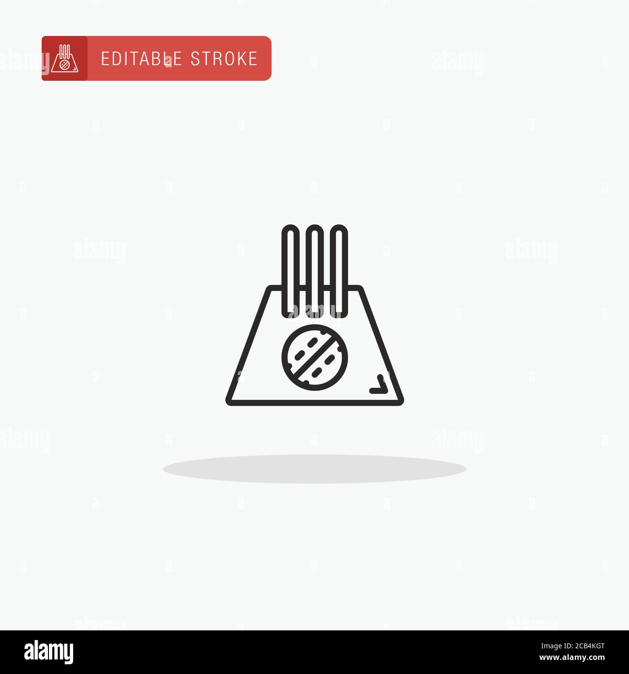 Cricket Stump icon vector. Cricket Stump icon for presentation Stock ...