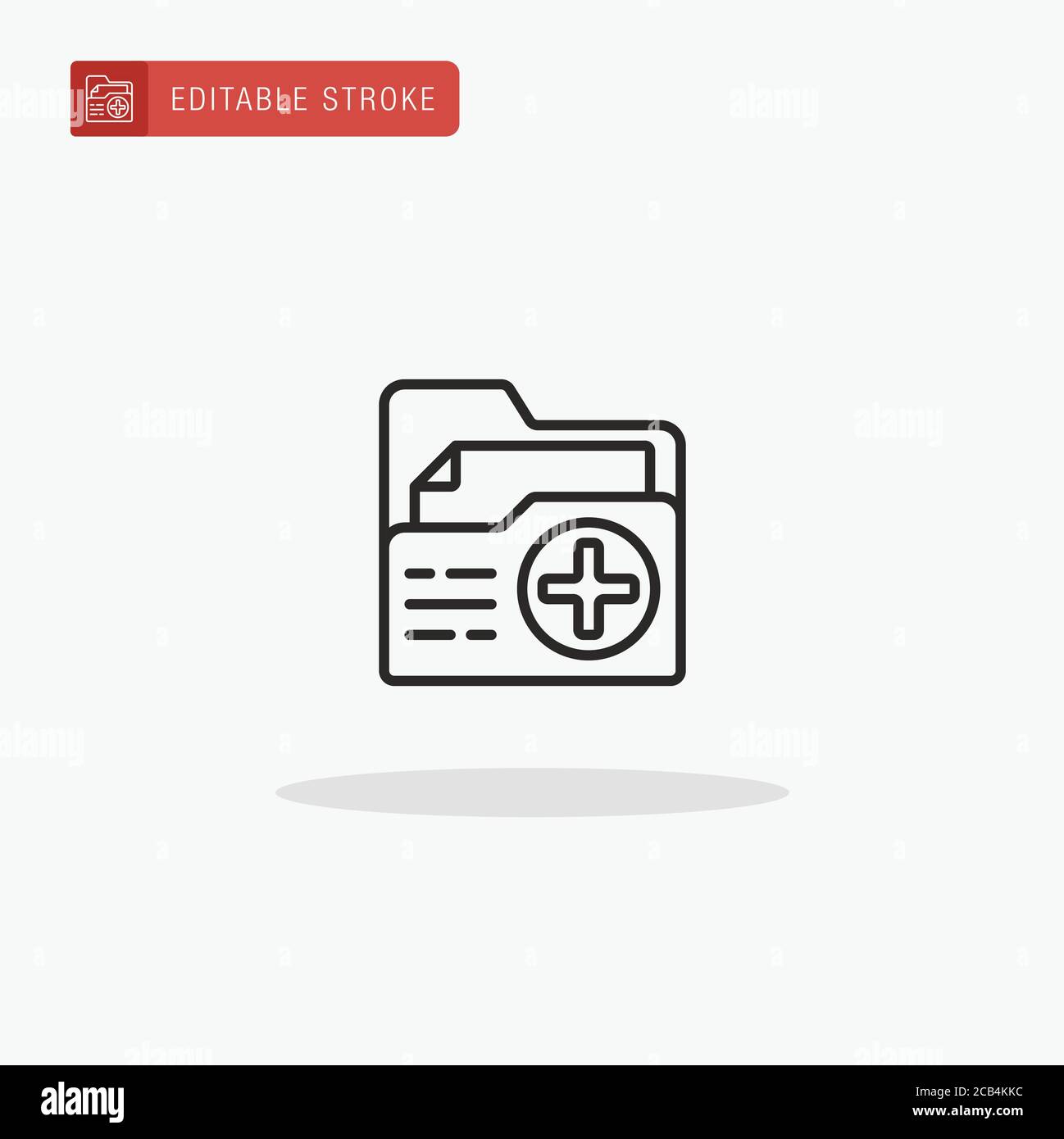 Medical Record icon vector. Medical Record icon for presentation Stock ...