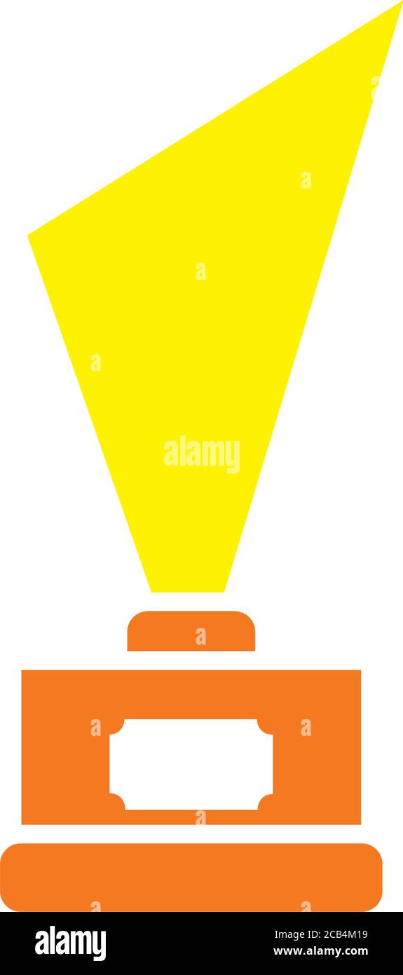 sports trophy icon over white background, flat style, vector ...