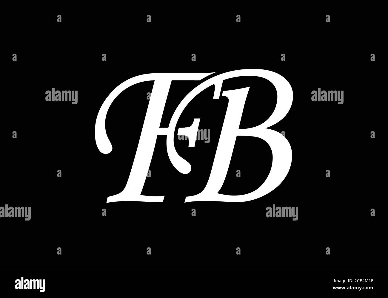 F B Initial Letter Logo design, Graphic Alphabet Symbol for Corporate ...