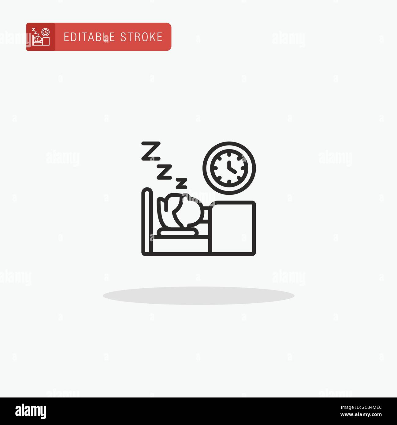 Sleeping icon vector. Sleeping icon for presentation Stock Vector Image ...
