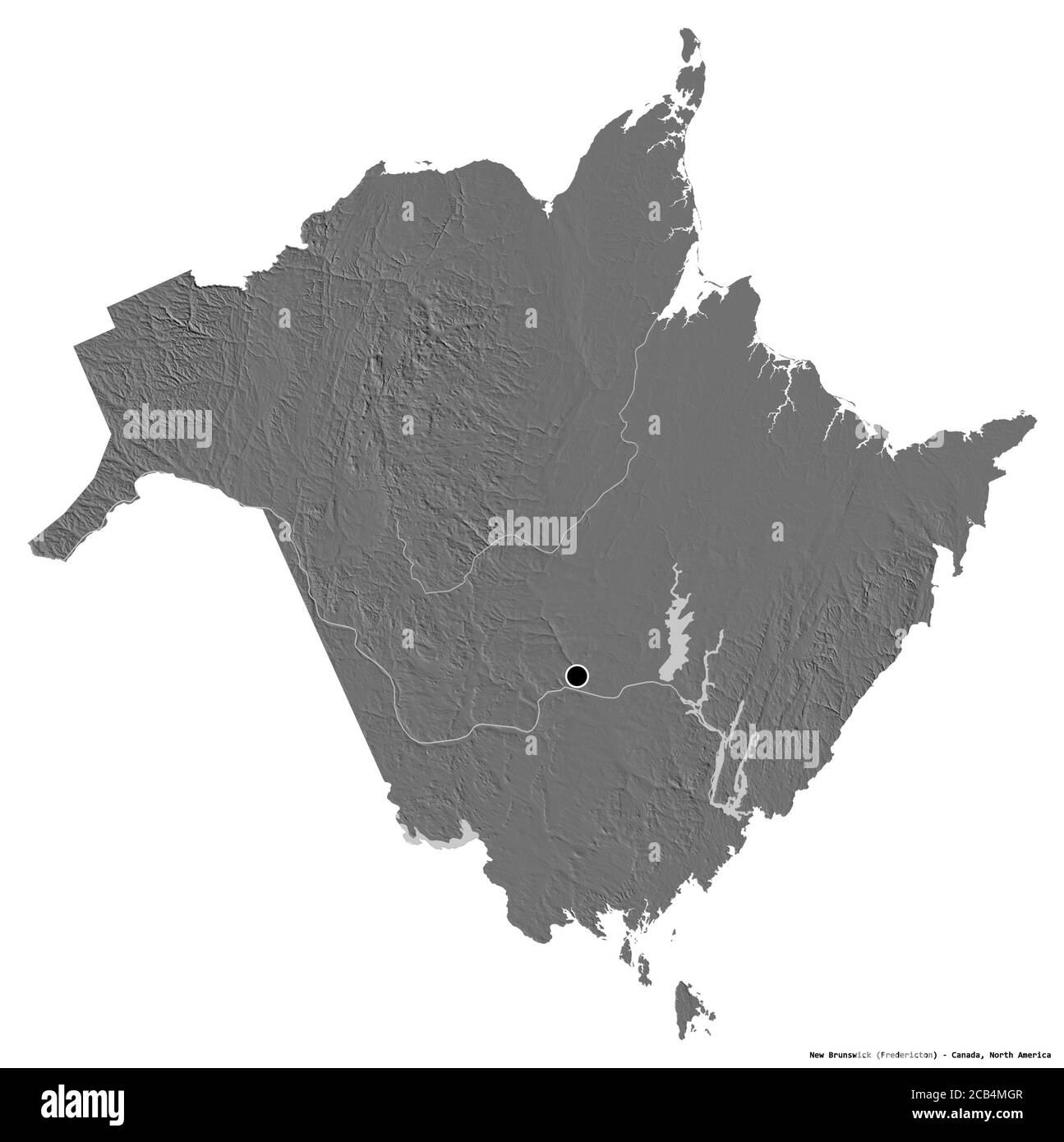 Map of new brunswick Black and White Stock Photos & Images - Alamy