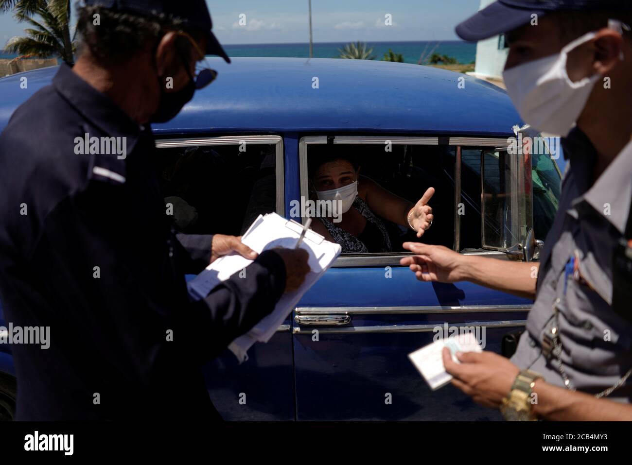 Cuba police car hi-res stock photography and images - Alamy