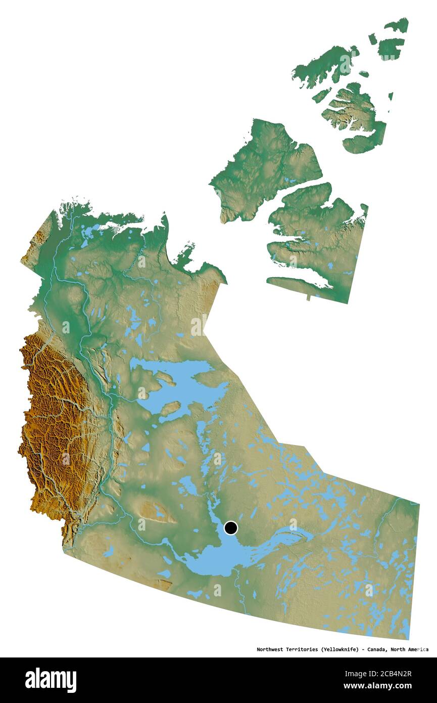 Map canada relief atlas Cut Out Stock Images & Pictures - Alamy