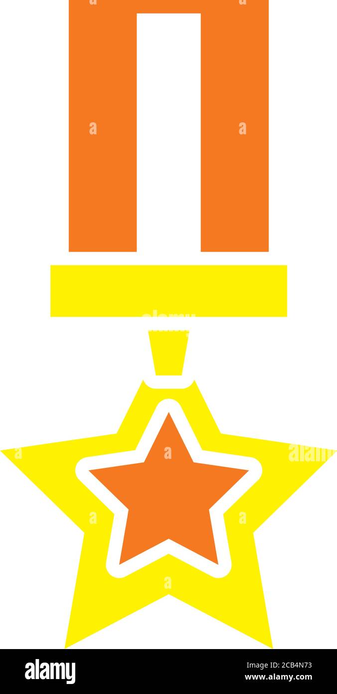 star badge icon over white background, flat style, vector illustration ...
