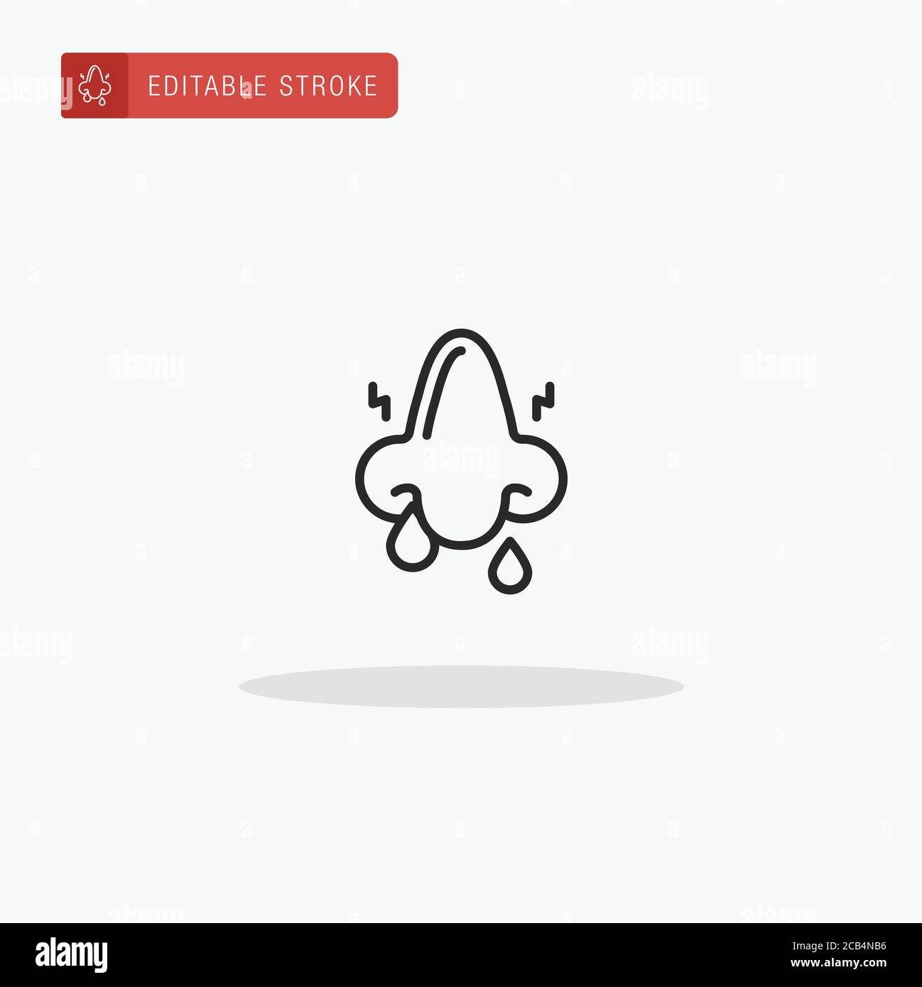 Nose Bleeding icon vector. Nose Bleeding icon for presentation Stock ...